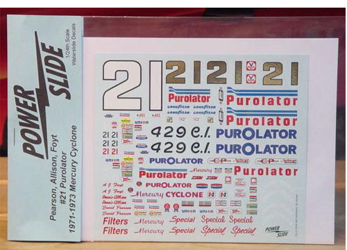 #21 Purolator David Pearson AJ Foyt 1971-73 Cyclone Powerslide ...