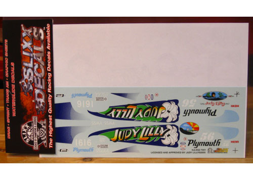 Slixx #7041 Judy Lilly's '68-69 Cuda Super Stock - Slixx - Drag Racing ...