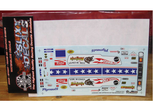 Slixx #7215 Tom McEwen Mongoose Duster Funny Car - Slixx - Drag Racing ...