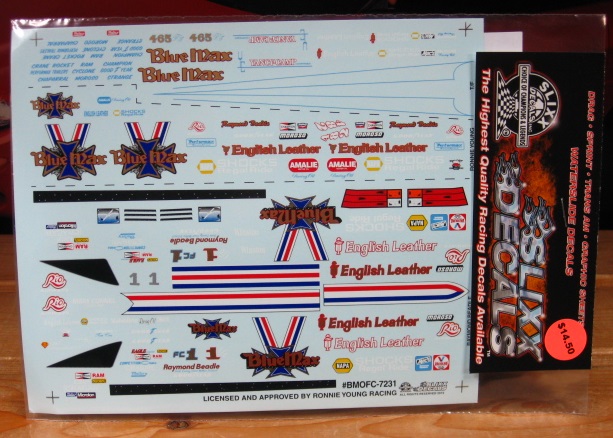 Slixx #7231 Blue Max Dodge Omni Funny Car - Slixx - Drag Racing Decals