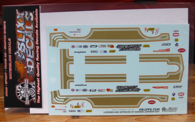 Slixx #7249 Warren Johnson's Vega Pro Stock - Slixx - Drag Racing Decals